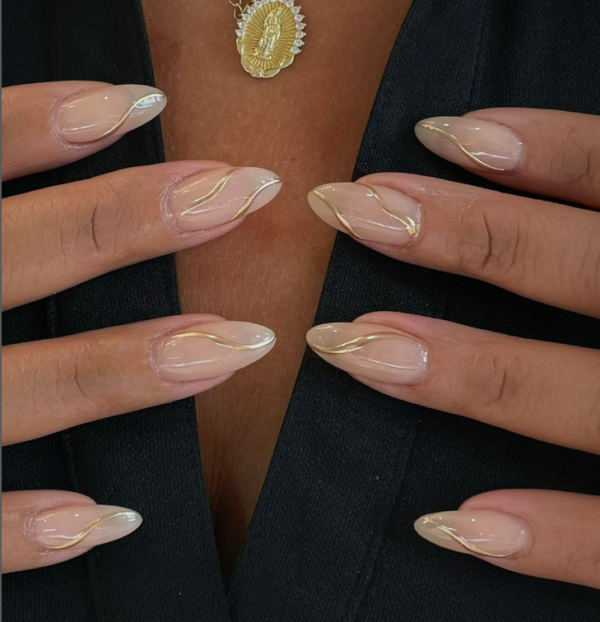 30 Elegant & Stunning Gold nails for every occasion - withharmony &co