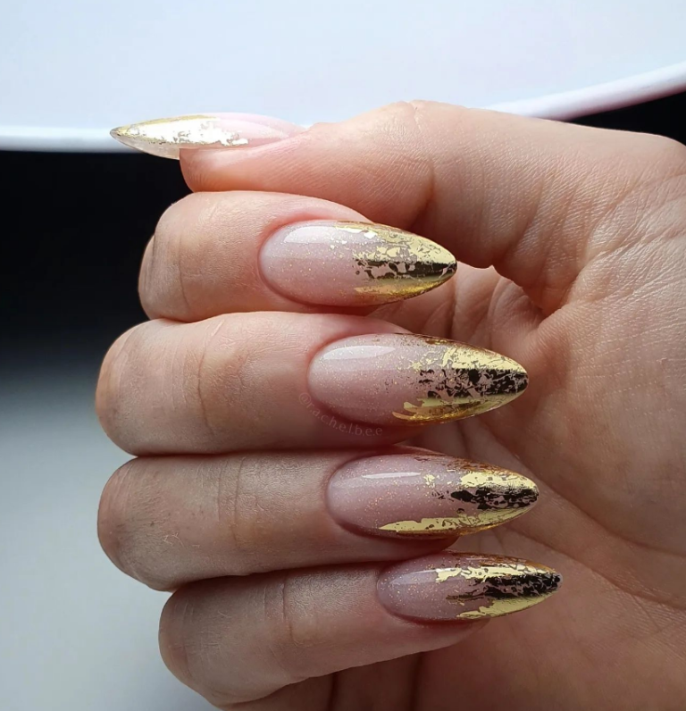30 Elegant & Stunning Gold nails for every occasion - withharmony &co