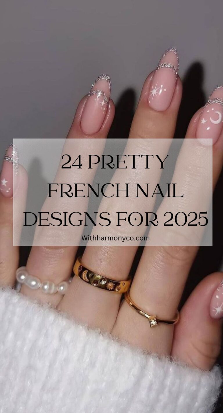 24 Beautiful French tips Nail Ideas to try - withharmony &co