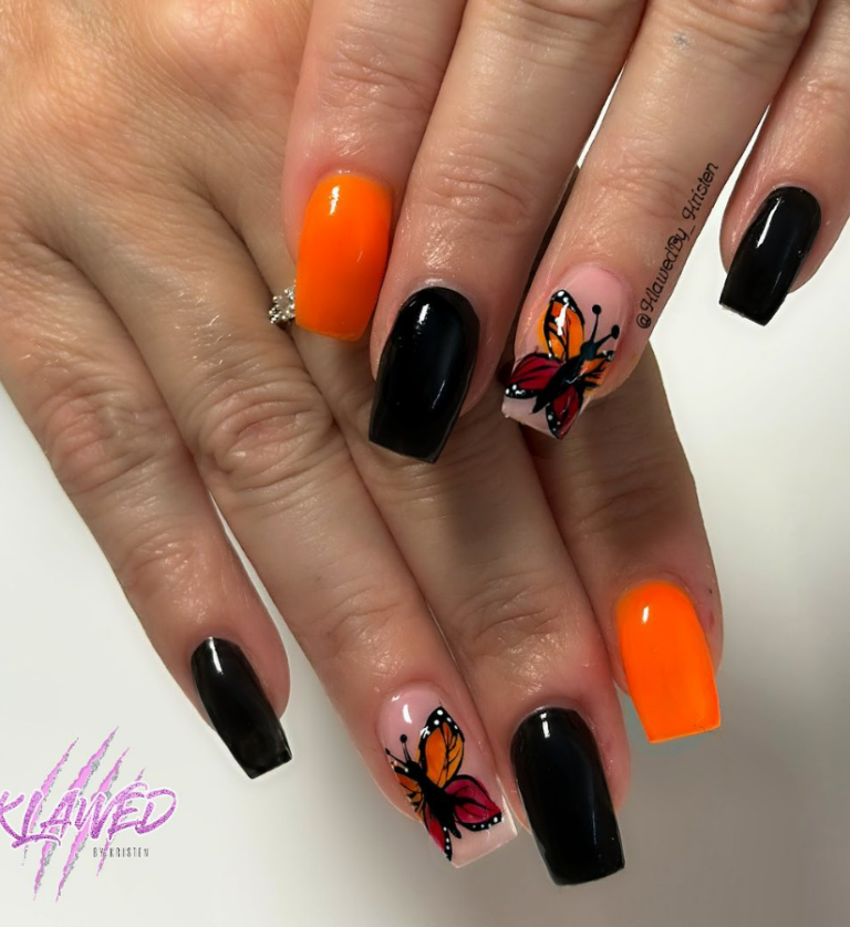 25 Most Beautiful Butterfly Nails that’ll Turn Heads - withharmony &co