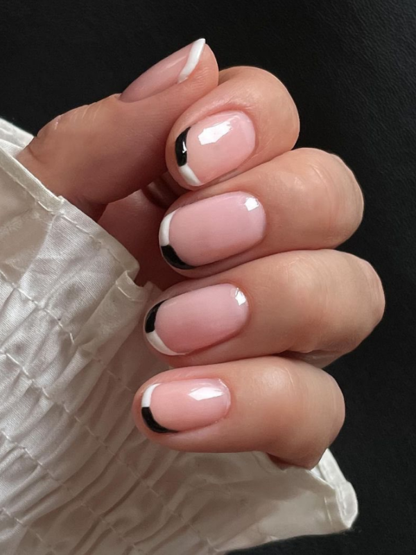24 Beautiful French tips Nail Ideas to try - withharmony &co