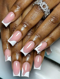 24 Beautiful French tips Nail Ideas to try - withharmony &co