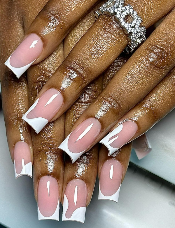 24 Beautiful French tips Nail Ideas to try - withharmony &co