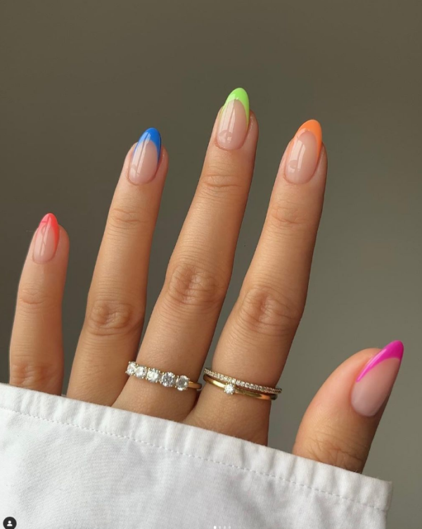 24 Beautiful French tips Nail Ideas to try - withharmony &co