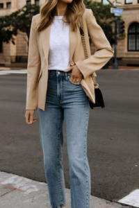 Trendy Beige Blazer outfits to copy this spring and look chic ...