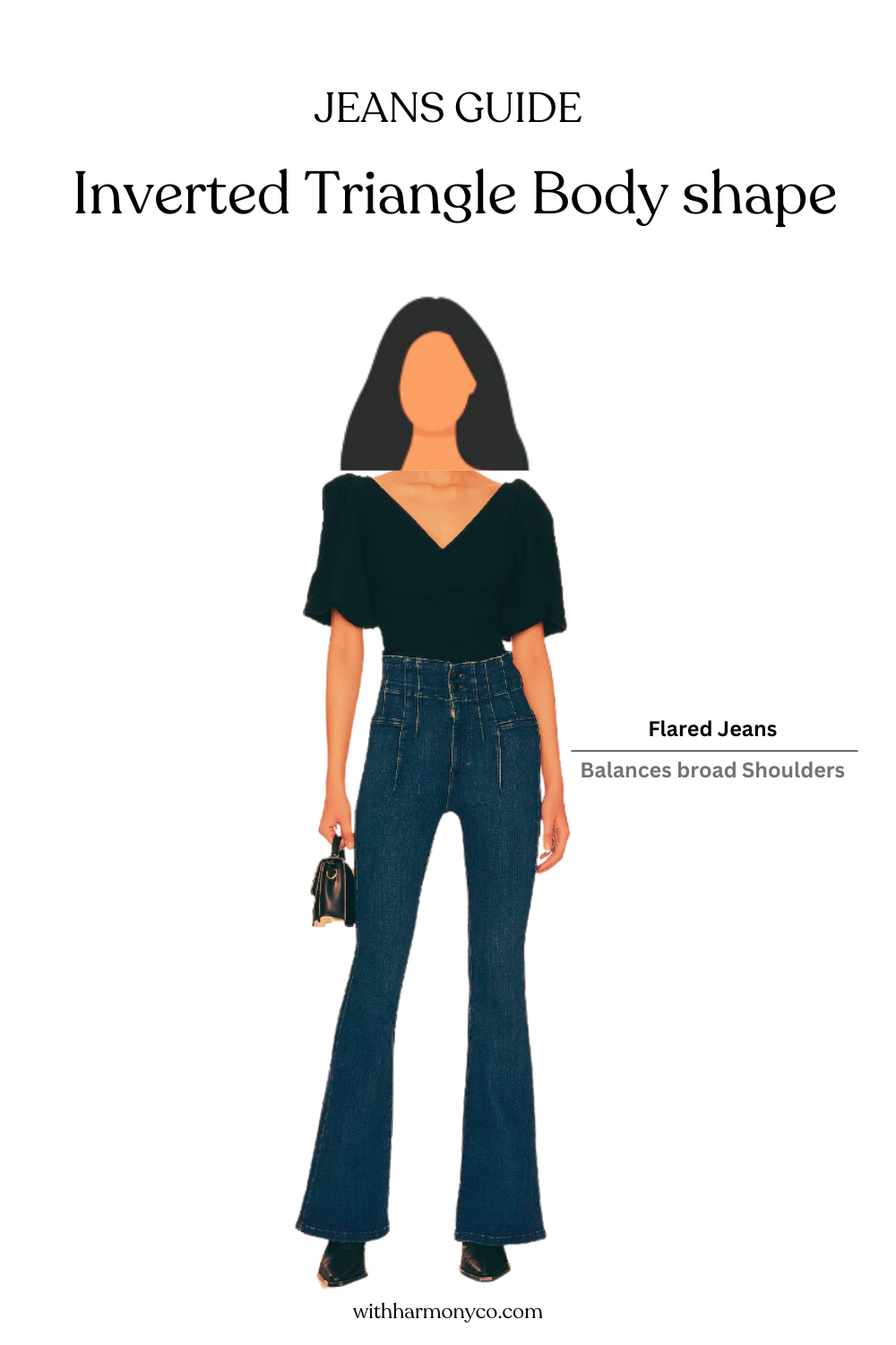 The Best Jeans for Inverted Triangle Body - withharmony &co