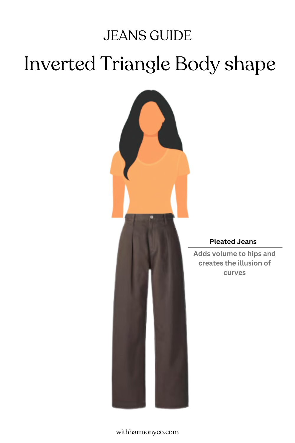 The Best Jeans for Inverted Triangle Body - withharmony &co